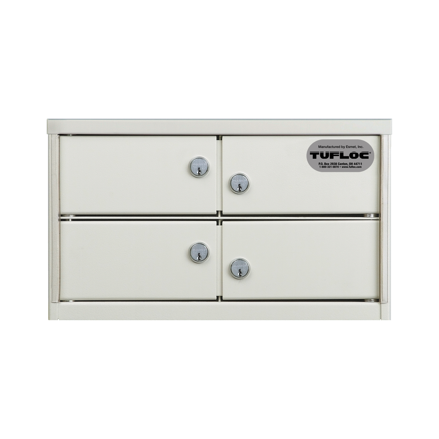 4 Compartment Steel Lockbox - Modular, Stackable Configuration