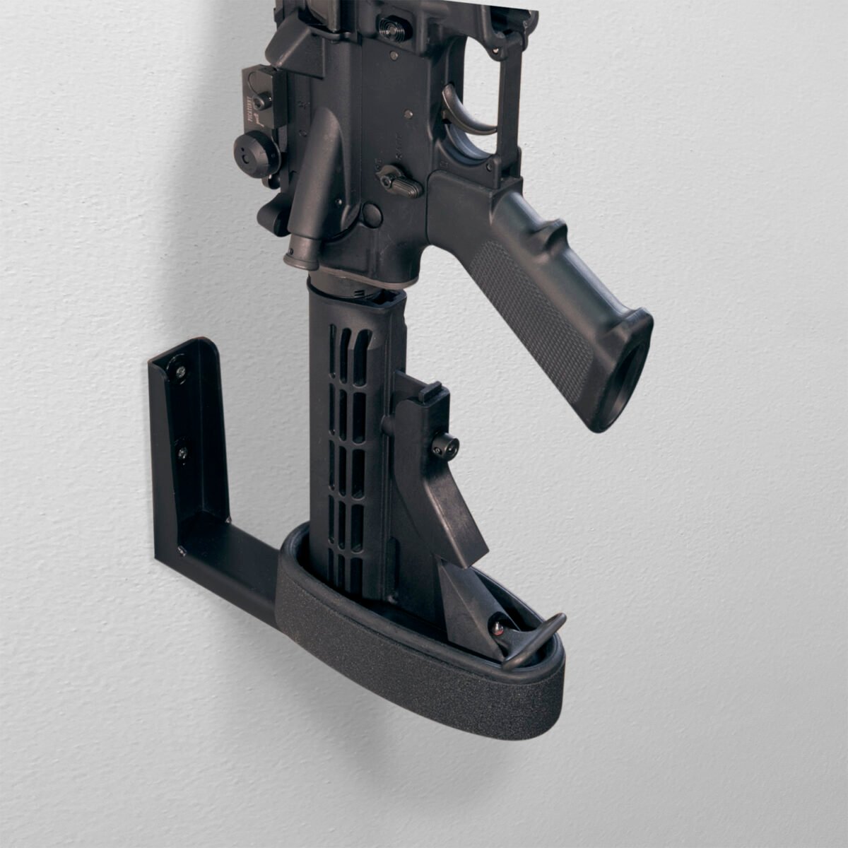 Low-profile, Wall-Mounted Gun Rack for Rifles & Shotguns